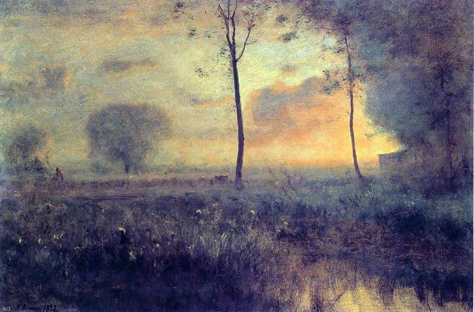 George Inness Sunset at Montclair Art Print – printoyster.com