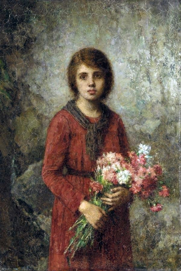 Alexei Alexeievich Harlamoff The Artist's Daughter Art Print ...