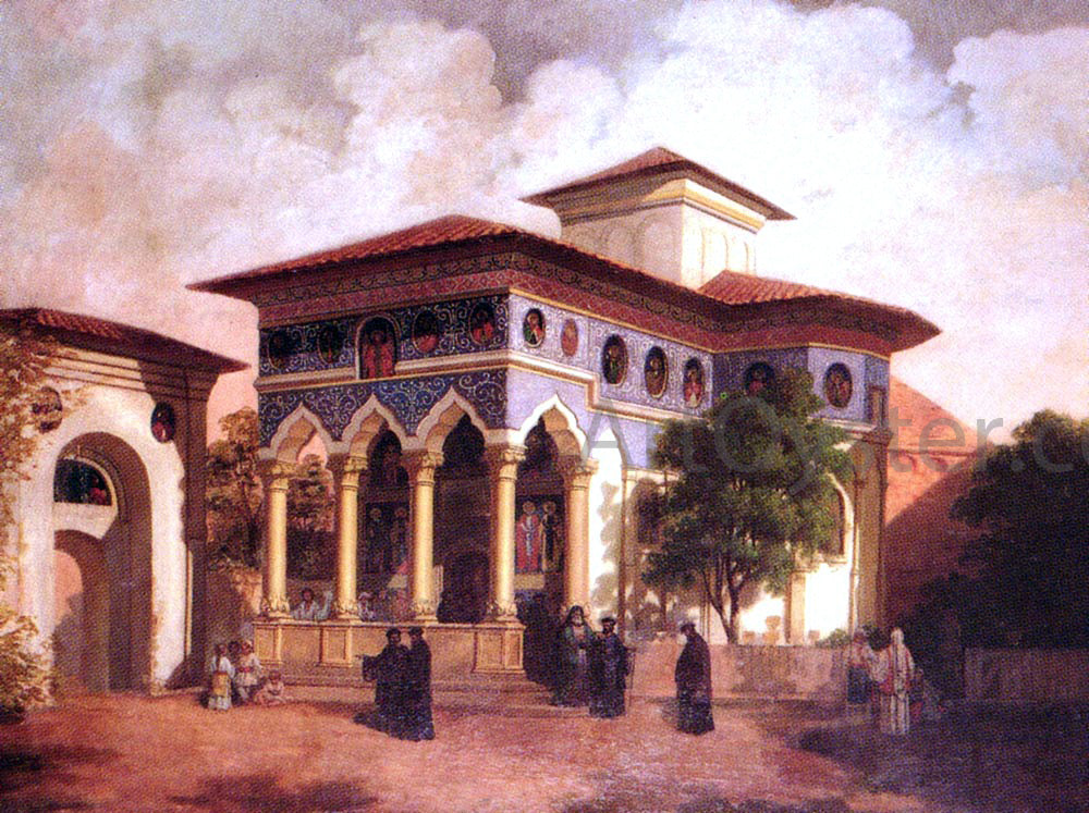 Nikolai Makovsky After Church Art Print – printoyster.com