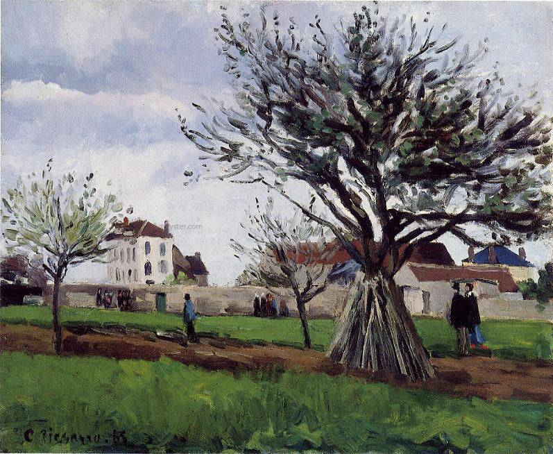 Camille Pissarro Apple Trees at Pontoise (also known as The Home of ...
