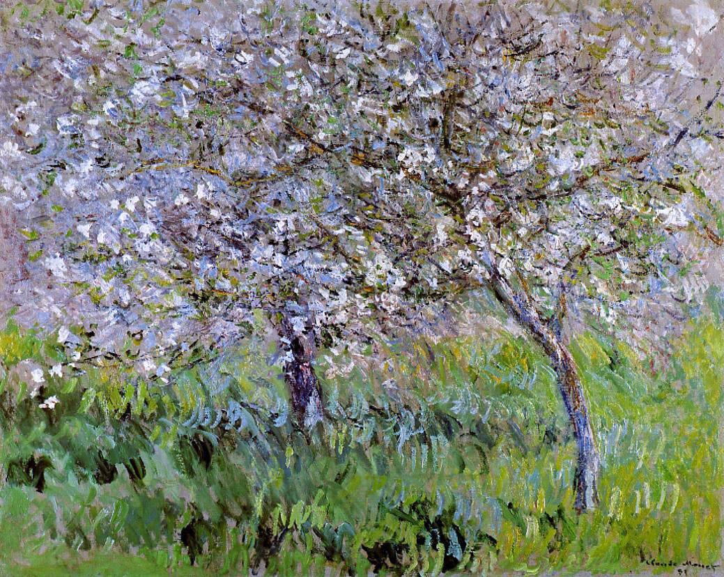 Claude Oscar Monet Apple Trees in Bloom at Giverny Art Print ...