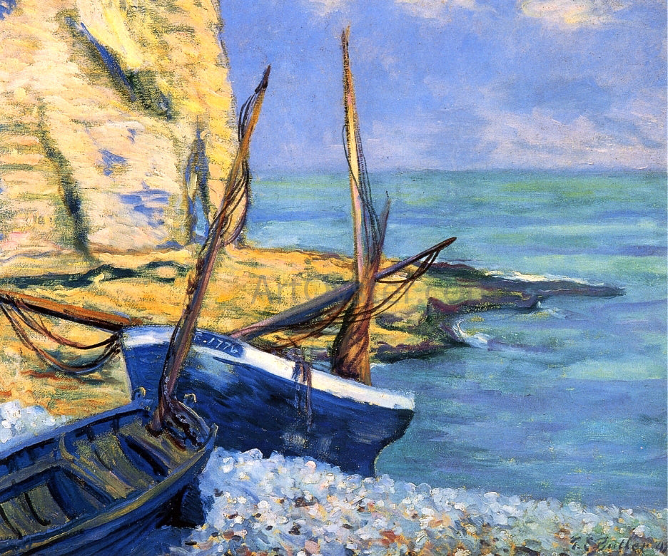 Theodore Earl Butler Boats at Etretat (also known as Bateaux a Etretat ...