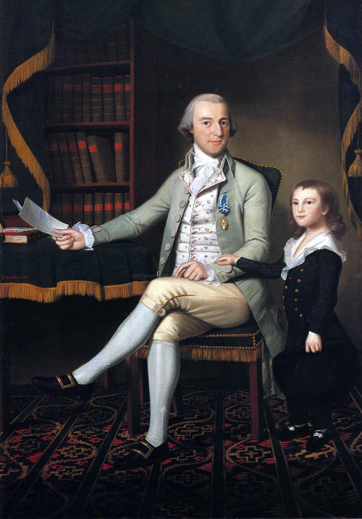 Ralph Earl Colonel Benjamin Tallmadge and son William Talmadge Art ...