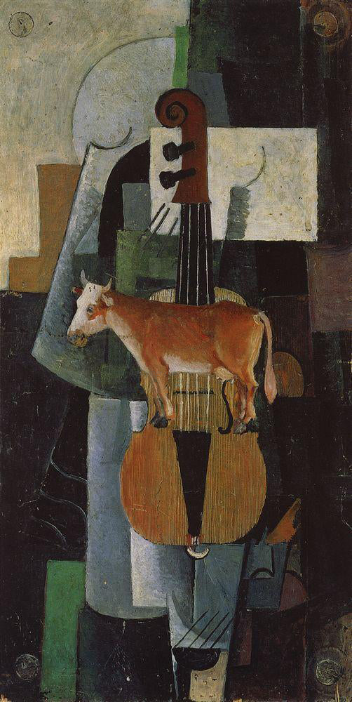 Kazimir Malevich Cow and Fiddle Art Print – printoyster.com