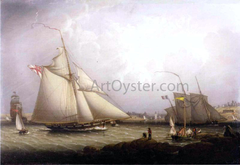 Robert Schade English Cutter and Lugger, Off North Shields Art Print ...
