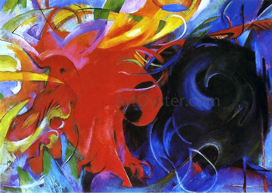 Franz Marc Fighting Forms Art Print – printoyster.com