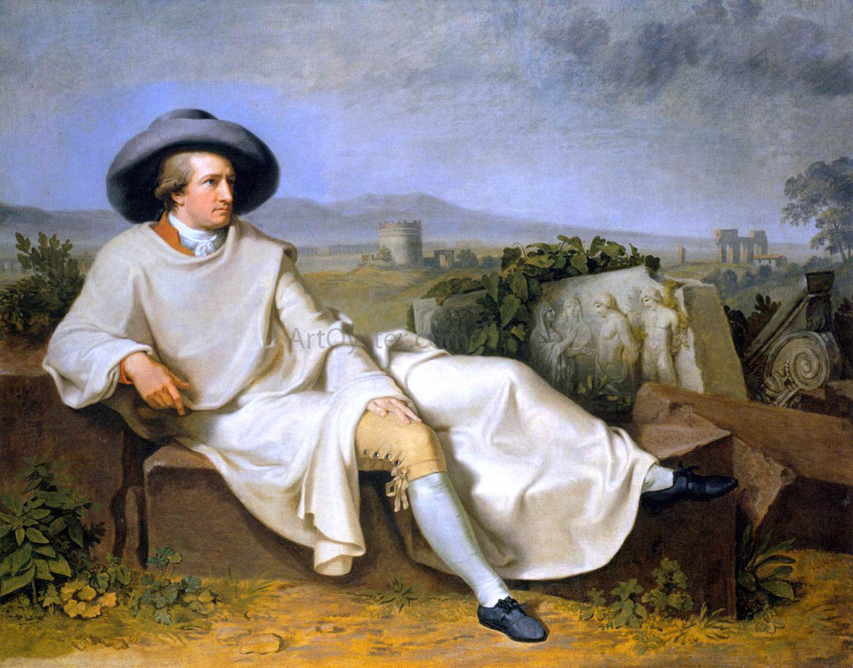 Johann Wilhelm Tischbein Goethe in the Roman Campagna Art Print ...