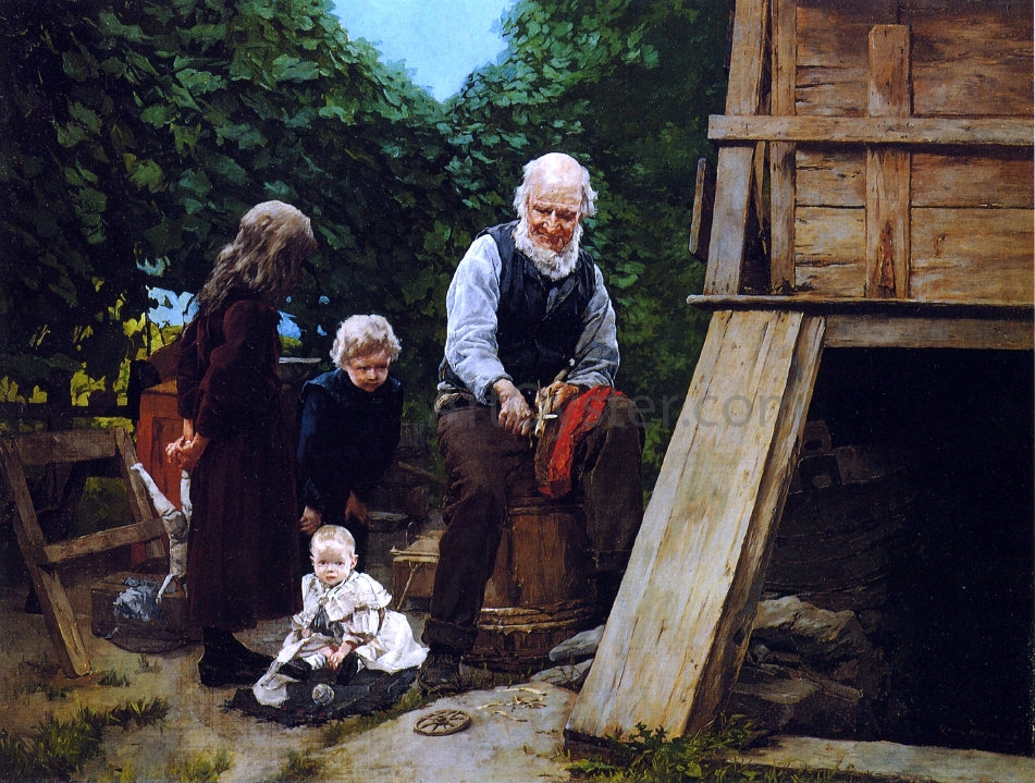 Louis C Moeller Grandfather's Pleasure Art Print – printoyster.com