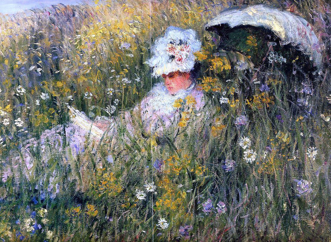 Claude Oscar Monet In the Meadow (detail) Art Print – printoyster.com