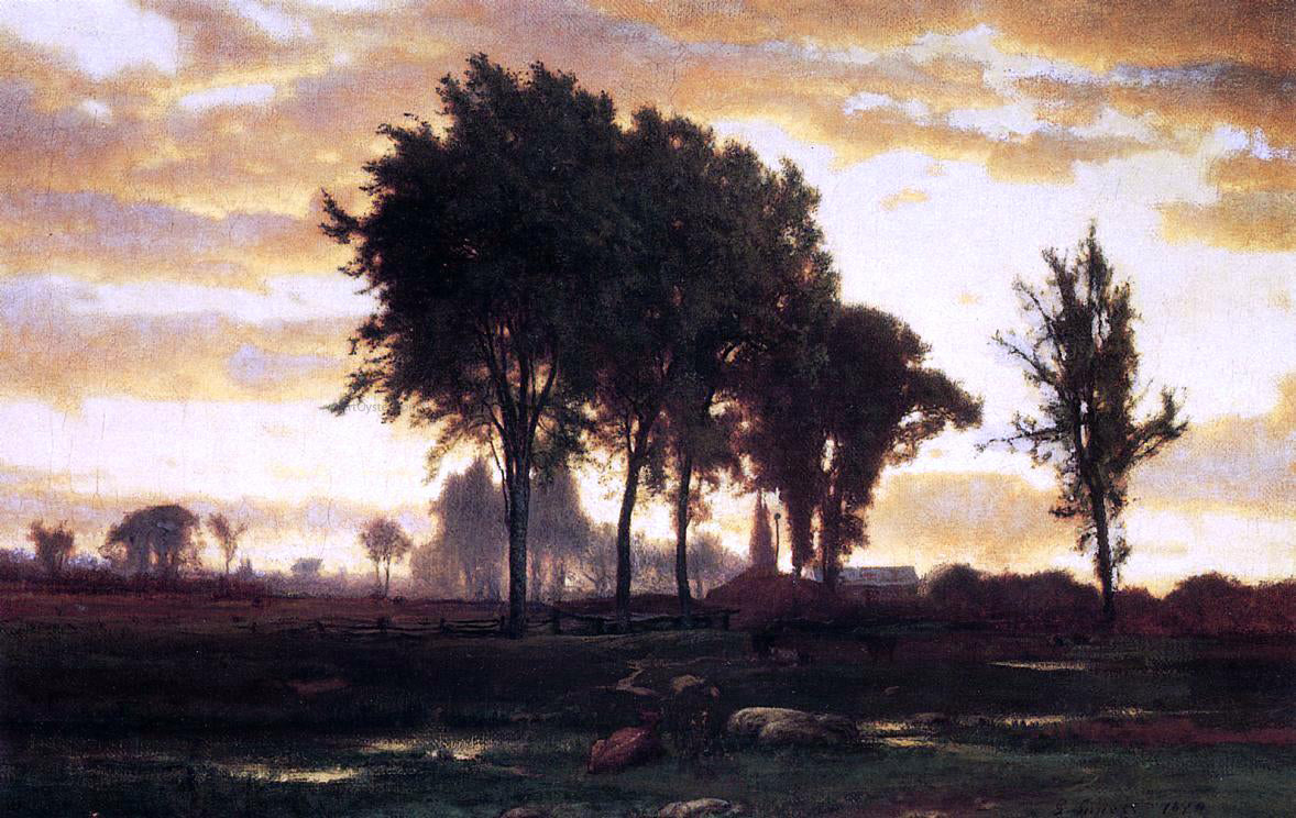 George Inness Landscape-sunset Art Print – printoyster.com