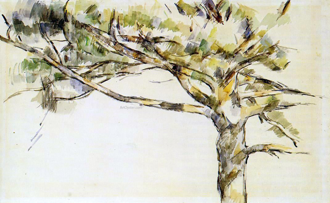 Paul Cezanne Large PIne (study) Art Print – printoyster.com