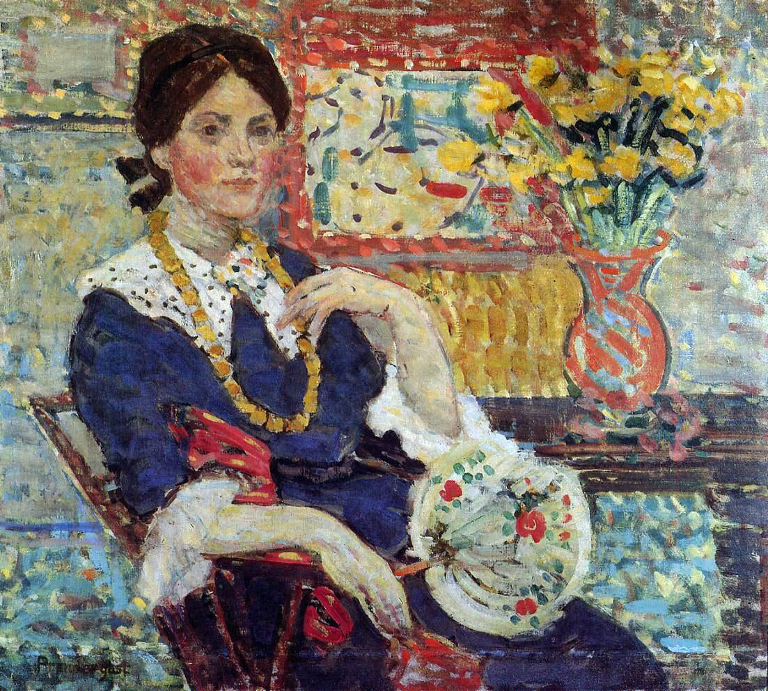 Maurice Prendergast Le Rouge - Portrait of Miss Edith King Art Print ...