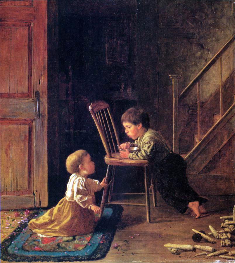 Eastman Johnson Lunchtime Art Print – printoyster.com