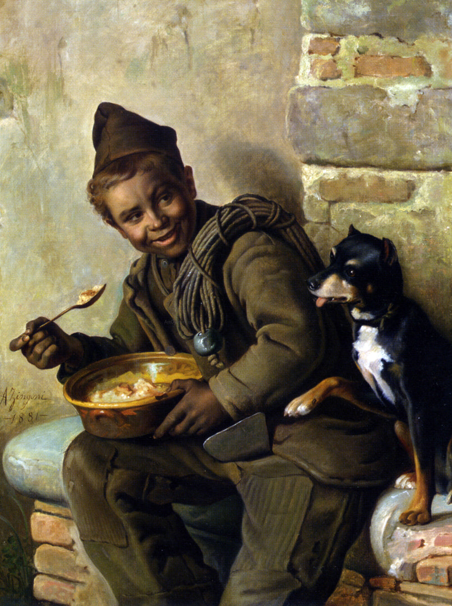 Aurelio Zingoni Meal Time for the Chimney Sweep Art Print – printoyster.com
