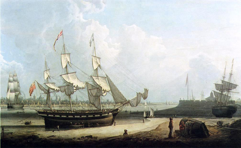 Robert Salmon Mersey River, Liverpool, England Art Print – printoyster.com