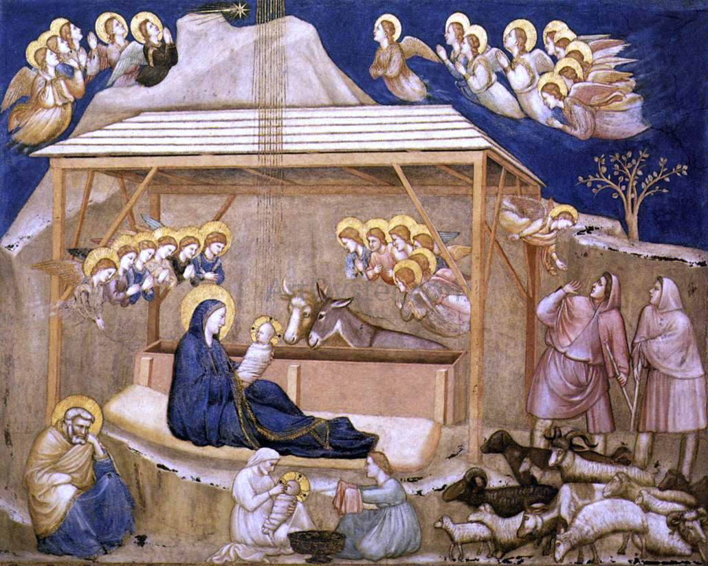 Giotto Di Bondone Nativity (North transept, Lower Church, San Francesco ...