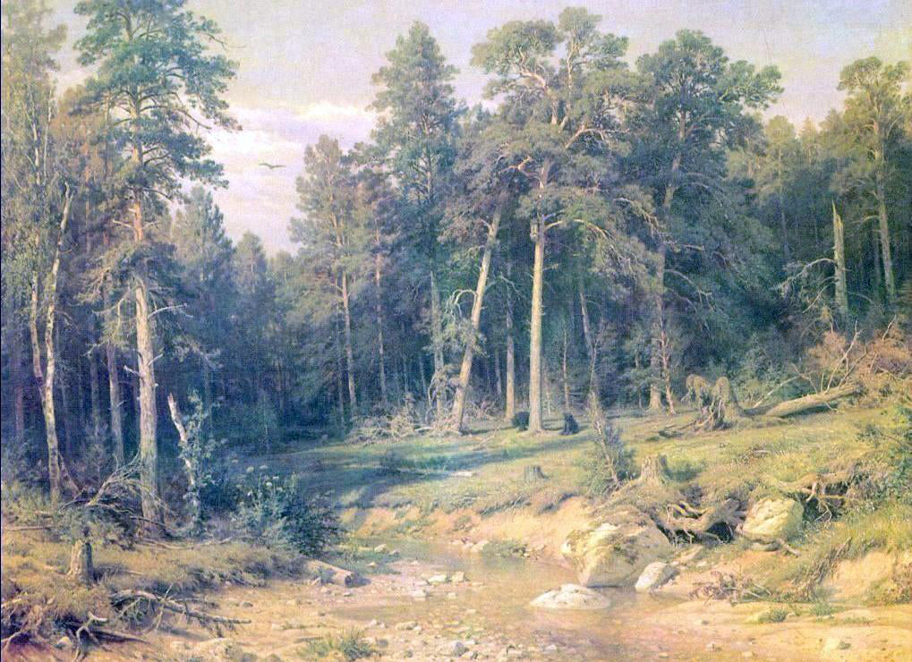 Ivan Ivanovich Shishkin Pinery. Ship timber in Viatka's province Art ...