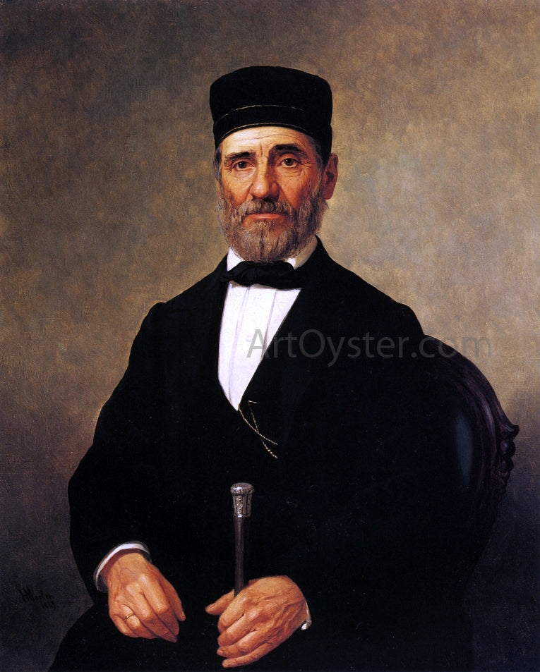 Henry Mosler Portrait of a Rabbi (Rabbi Bernard Illowy) Art Print ...