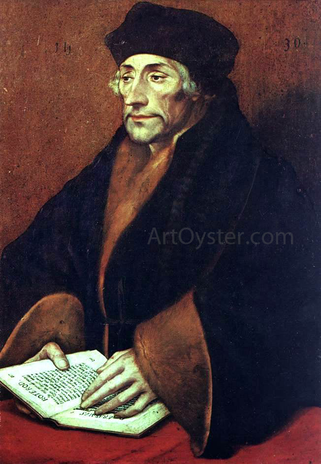 The Younger Hans Holbein Portrait of Erasmus of Rotterdam Art Print ...