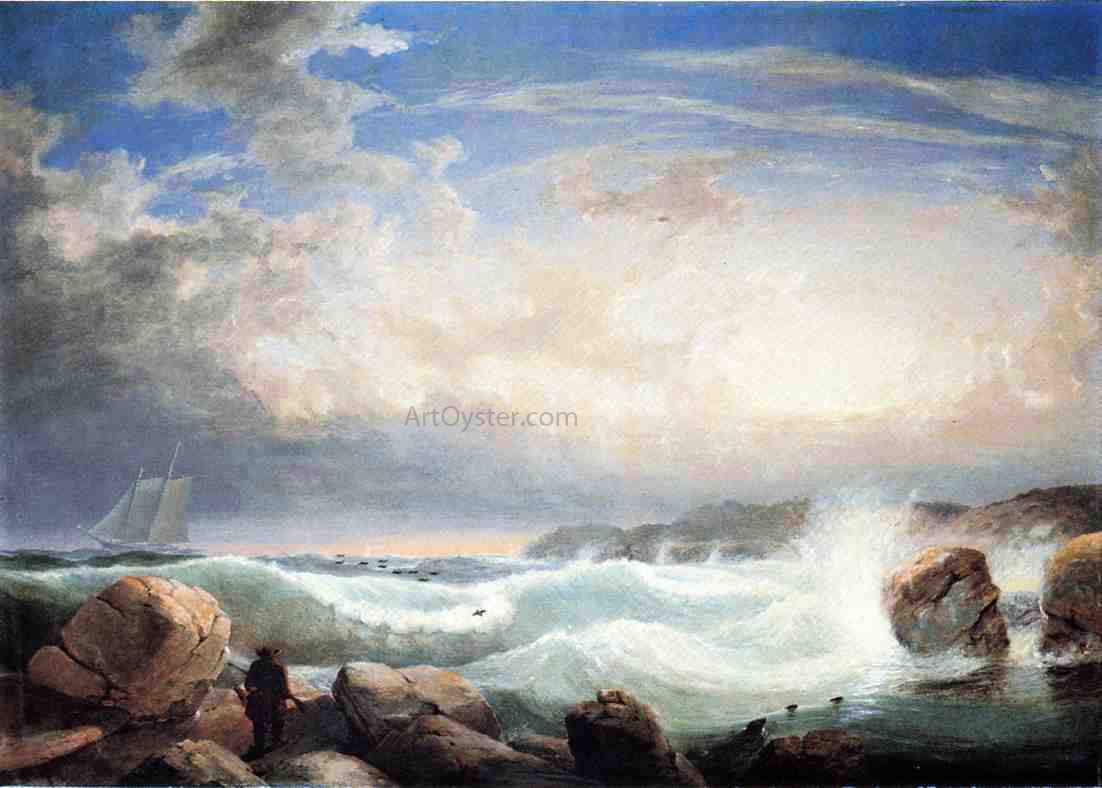 Robert Salmon Rafe's Chasm, Gloucester, Massachusetts Art Print ...