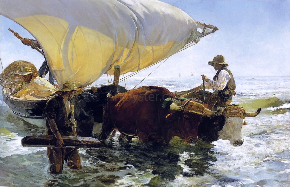 Joaquin Sorolla Y Bastida Return From Fishing Art Print – printoyster.com