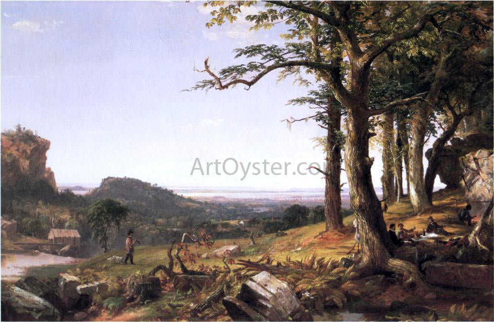 Jasper Francis Cropsey Sportsmen Nooning Art Print – printoyster.com