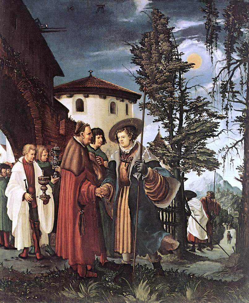 Denys Van Alsloot St. Florian Taking Leave Of The Monastery Art Print ...