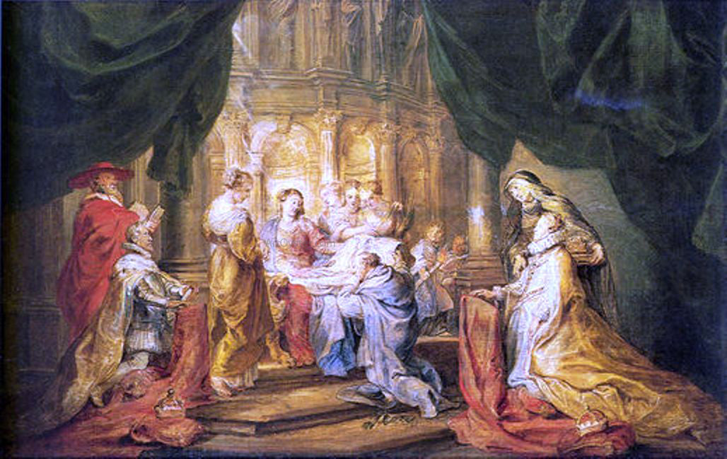 Peter Paul Rubens St Ildefonso Receiving a Priest Cloak Art Print ...
