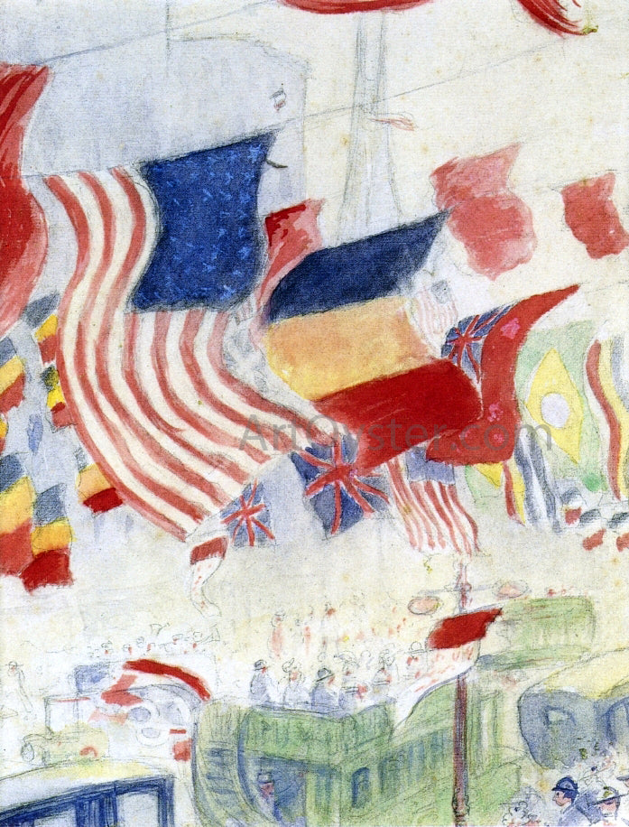 Theodore Earl Butler Study for Flags Art Print – printoyster.com