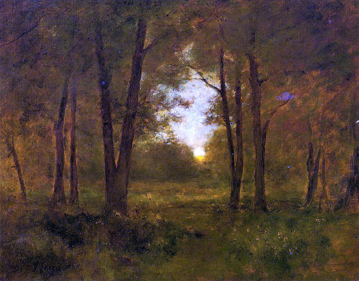 George Inness Sundown near Montclair Art Print – printoyster.com