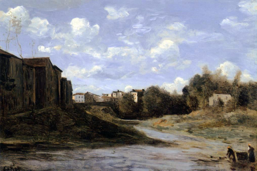 Jean-Baptiste-Camille Corot The Banks of the Midouze, Mont-de-Marsan ...