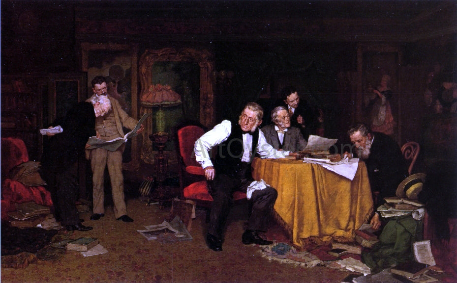 Louis C Moeller The Bibliomaniacs Art Print – printoyster.com