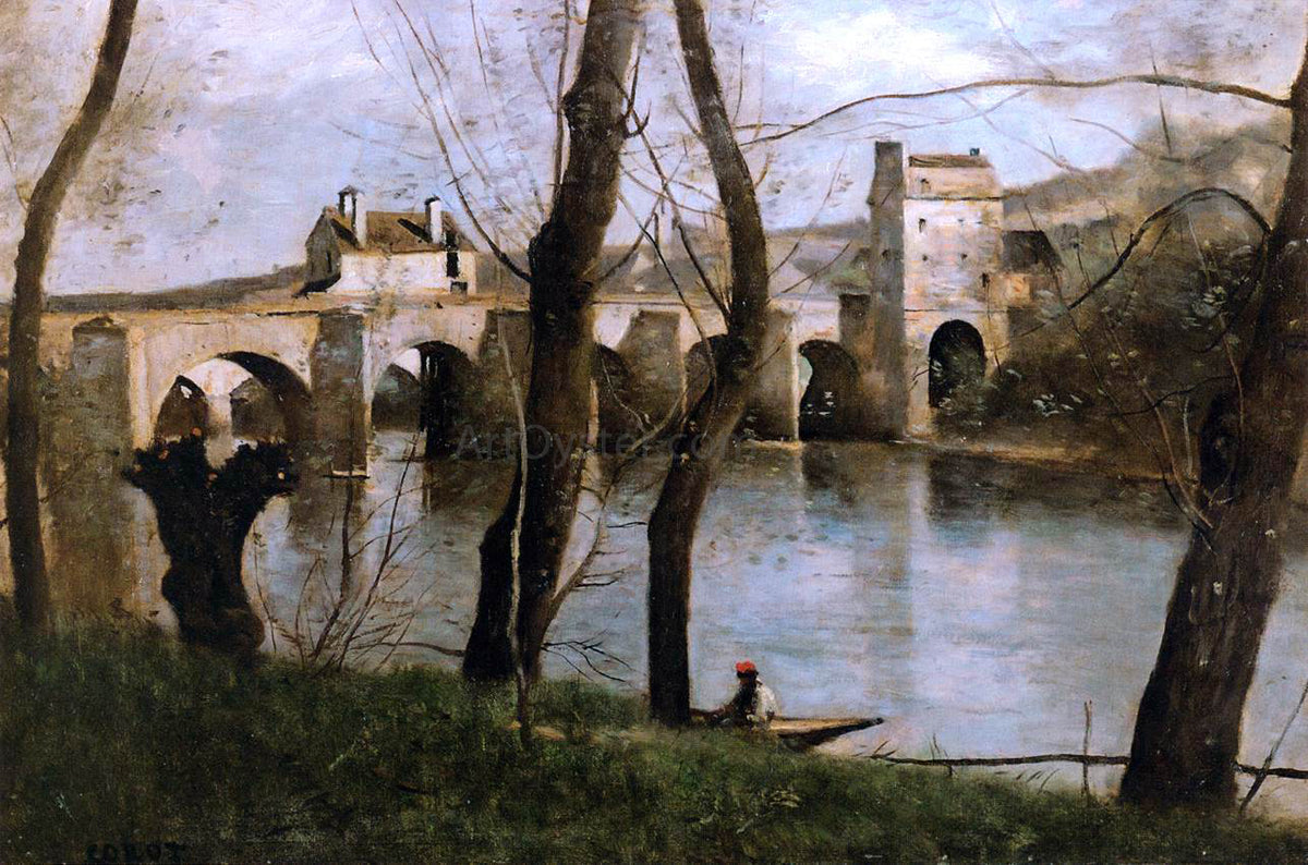 Jean-Baptiste-Camille Corot The Bridge at Mantes Art Print ...