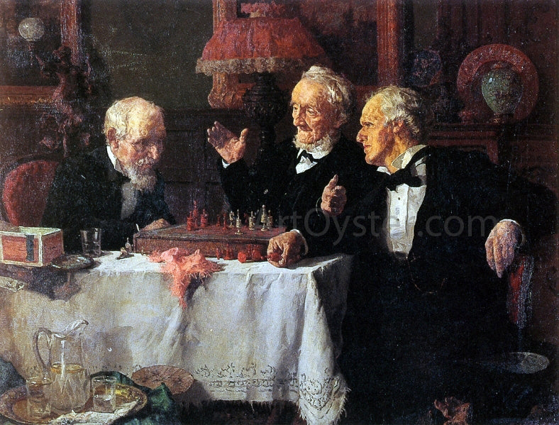 Louis C Moeller The Chess Game Art Print – printoyster.com