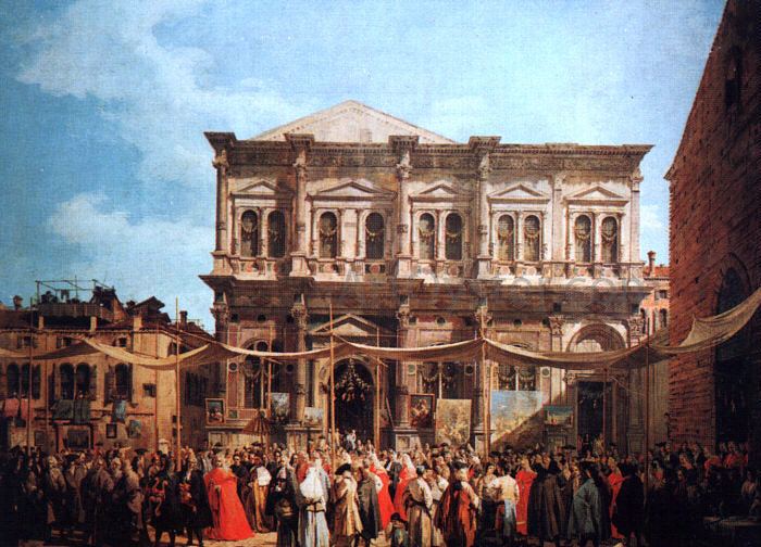Canaletto The Feast Day of St Roch Art Print – printoyster.com