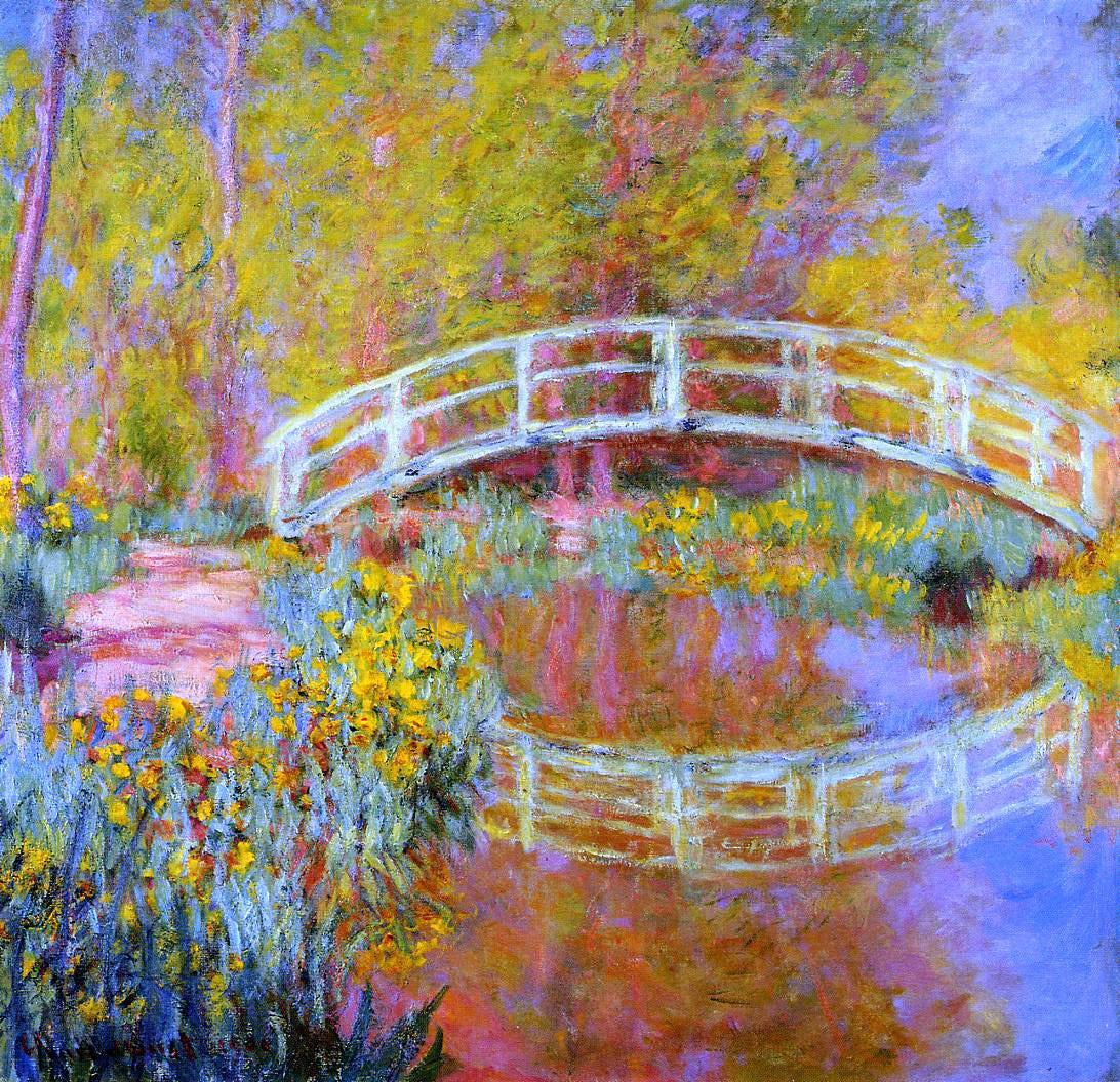 Claude Oscar Monet A Japanese Bridge at Giverny Art Print – printoyster.com
