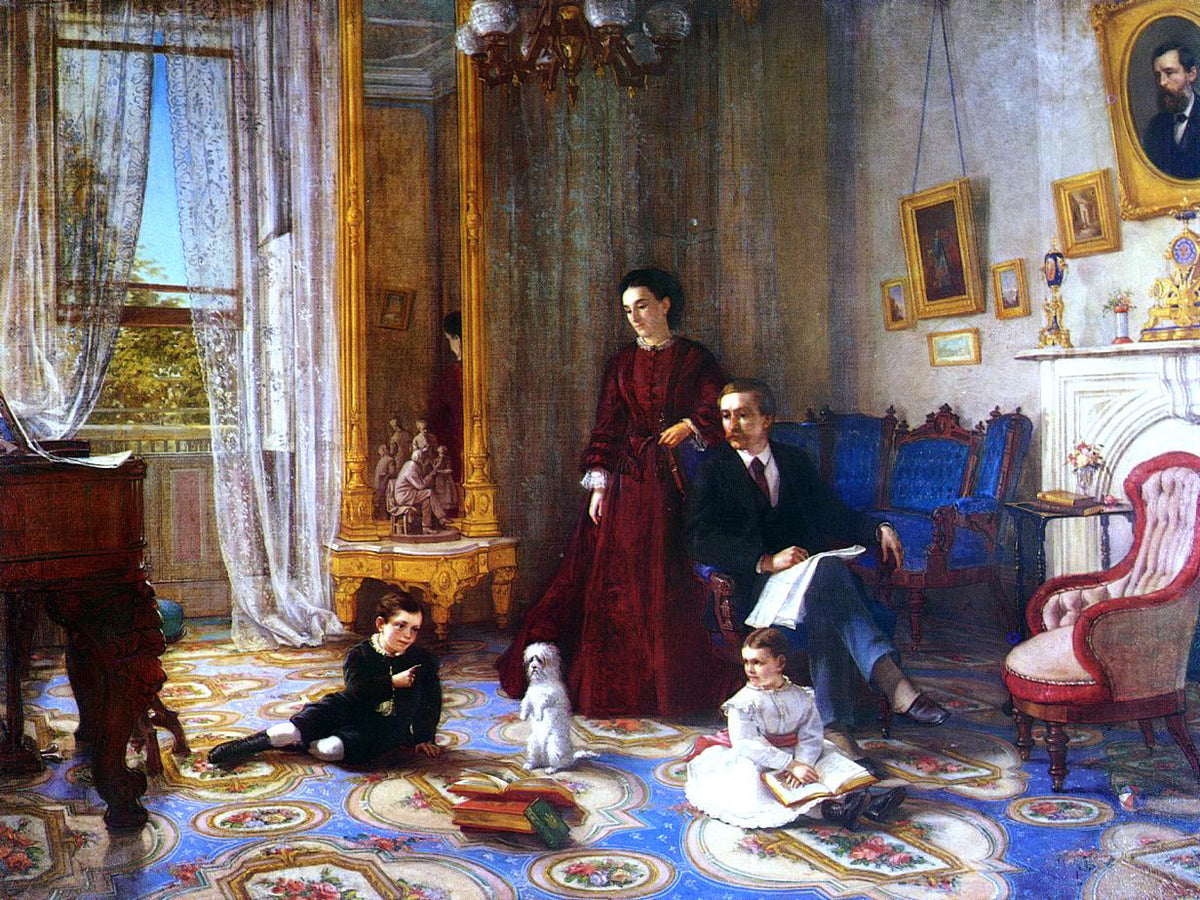 John Barnard Whittaker The Lesson Art Print – printoyster.com