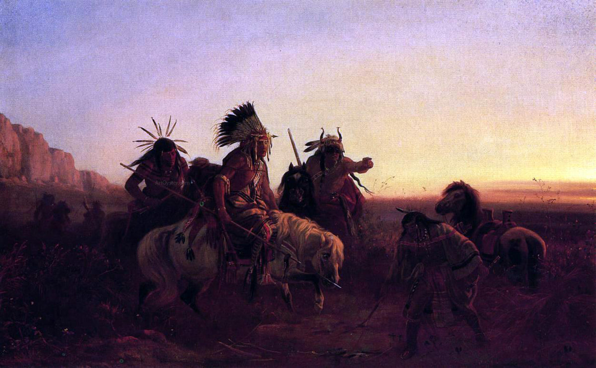 Carl Wimar The Lost Trail Art Print – printoyster.com