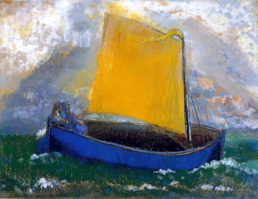 Odilon Redon The Mysterious Boat Art Print – printoyster.com