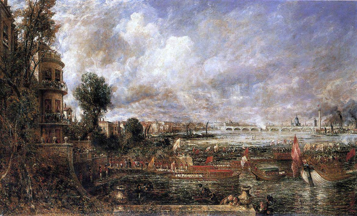 John Constable The Opening of Waterloo Bridge Seen from Whitehall ...