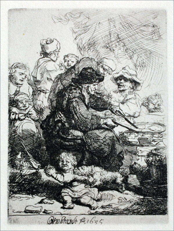 Rembrandt Van Rijn The Pancake Woman Art Print – printoyster.com