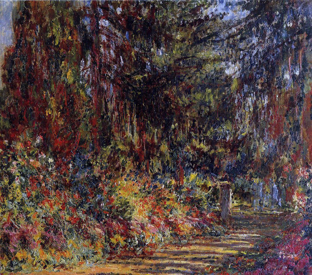 Claude Oscar Monet The Path at Giverny Art Print – printoyster.com
