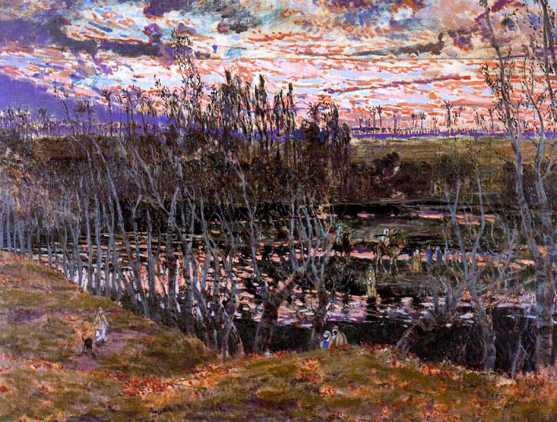 Antonio Munoz Degrain Un Vado en el Rio Jordan Art Print – printoyster.com