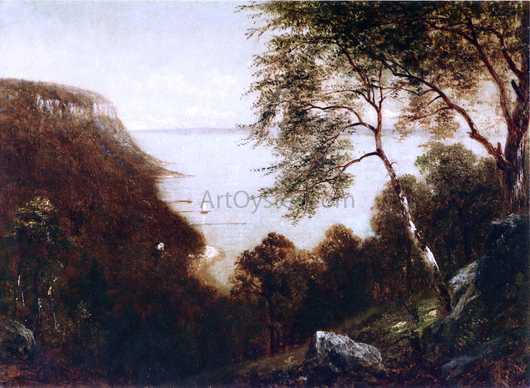 David Johnson View of Palisades, Hudson River Art Print – printoyster.com