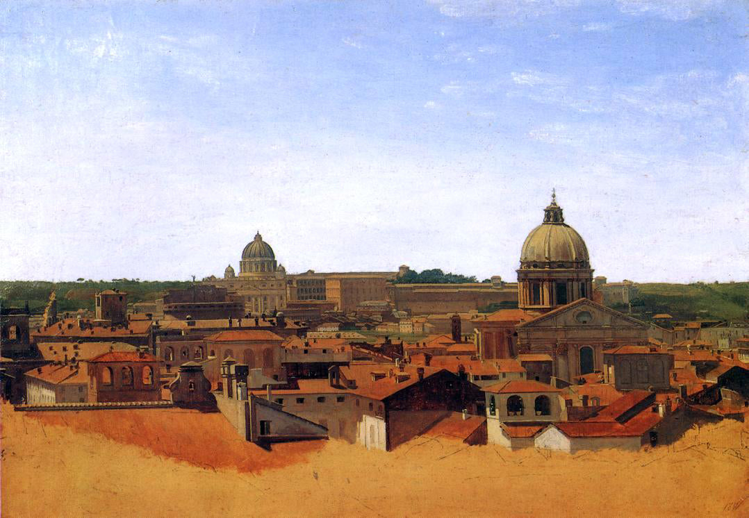 Adolf Von Heydeck View over the Rooftops of Rome Art Print ...