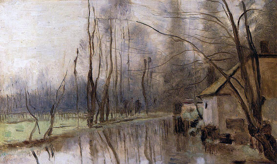 Jean-Baptiste-Camille Corot Voisinlieu, House by the Water Art Print ...
