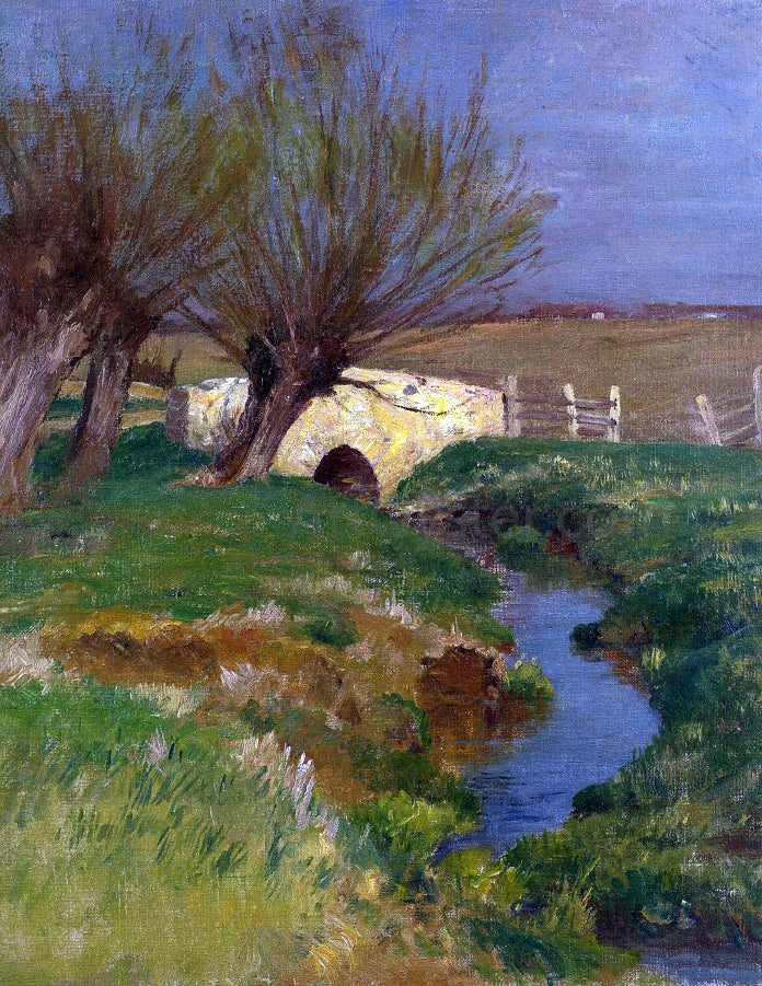 Walter Clark Weeping Willow Bridge Art Print – printoyster.com